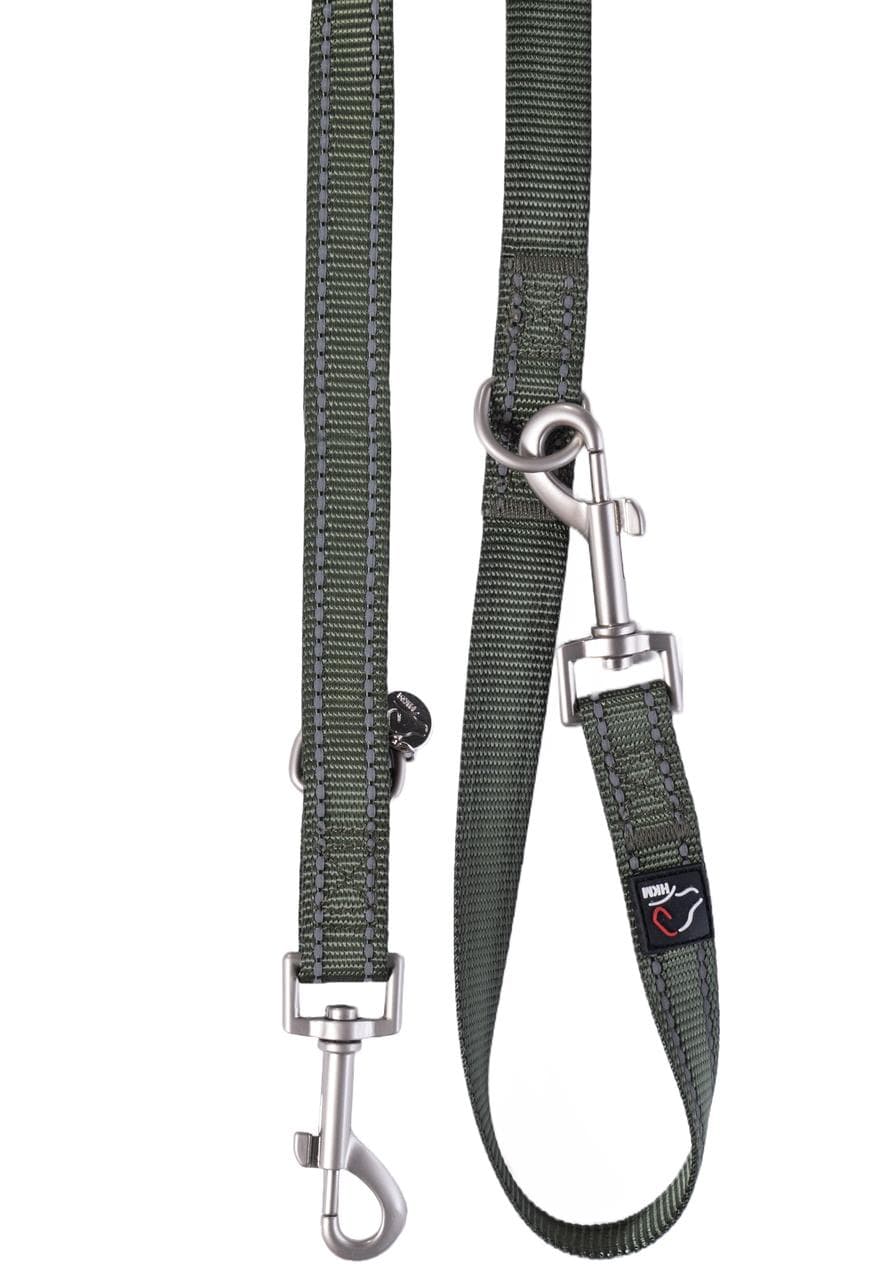 HKM Laisse de dressage pour chiens -Anam Cara- Nylon » Couleur: olive ...